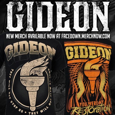 NEW GIDEON MERCH AVAILABLE ONLINE NOW | Facedown Records