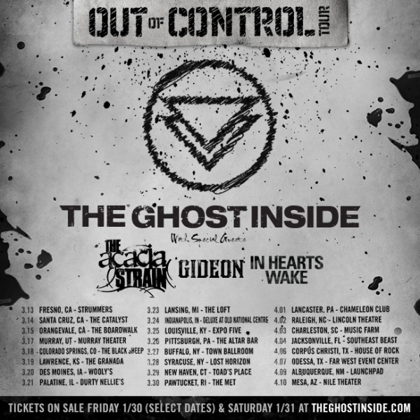 GIDEON TOUR W THE GHOST INSIDE | Facedown Records
